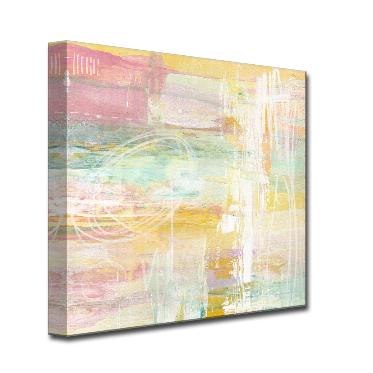 Amber Honey Peach' Wrapped Canvas Abstract Wall Art – Ready2HangArt