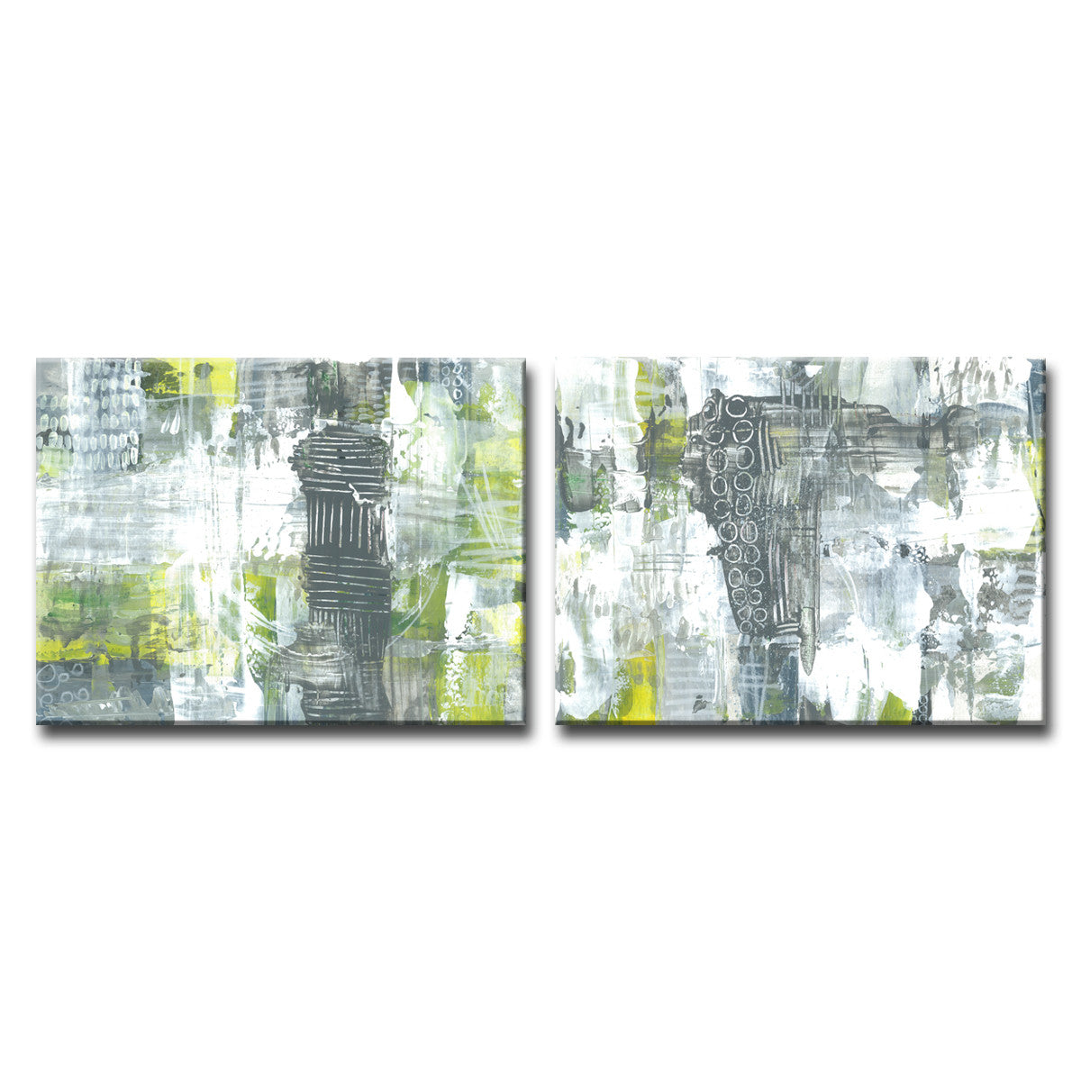Dashes & Orbs' 2 Piece Wrapped Canvas Wall Art Set – Ready2HangArt