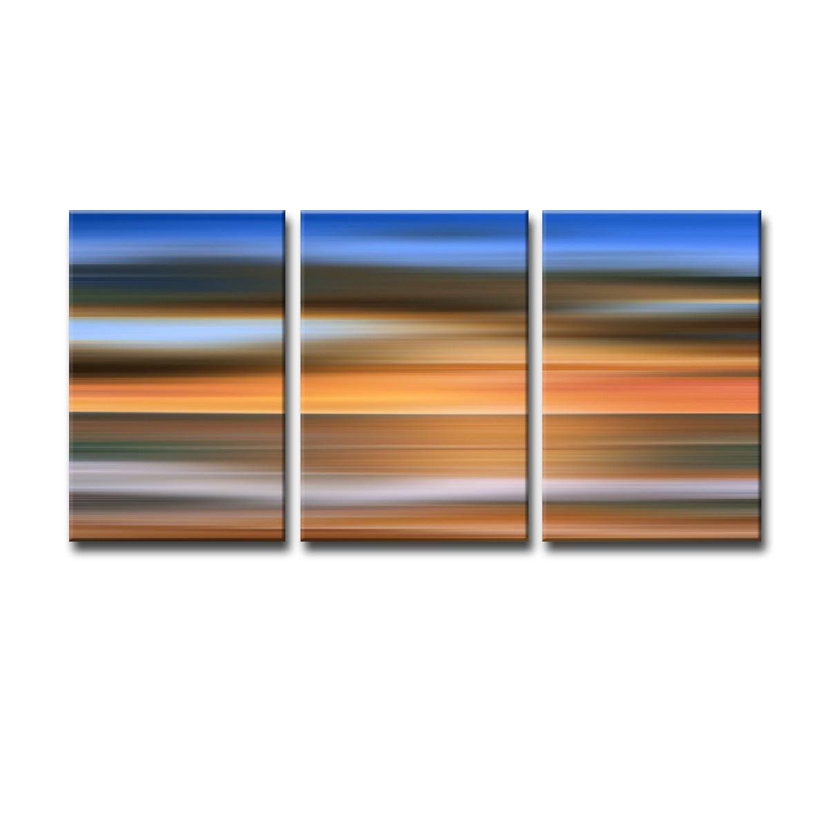 Blur Stripes IX' 3 Piece Wrapped Canvas Wall Art Set – Ready2HangArt